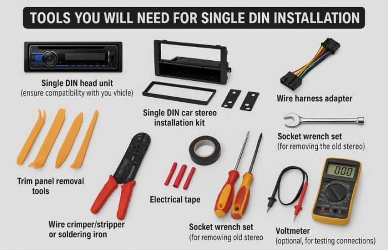 How to Install a Single DIN Head Unit Like a Pro