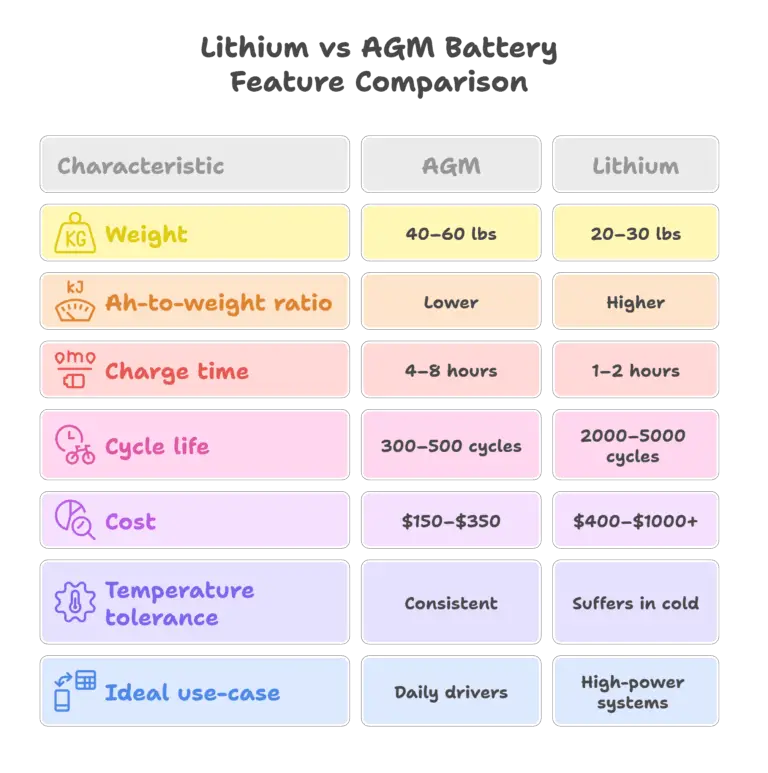 Lithium vs AGM Car Battery - Which Is Better for Audio Output?